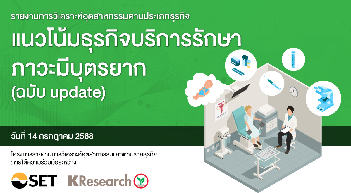แนวโน้มธุรกิจบริการรักษาภาวะมีบุตรยาก (ฉบับ update) - SETTRADE.COM